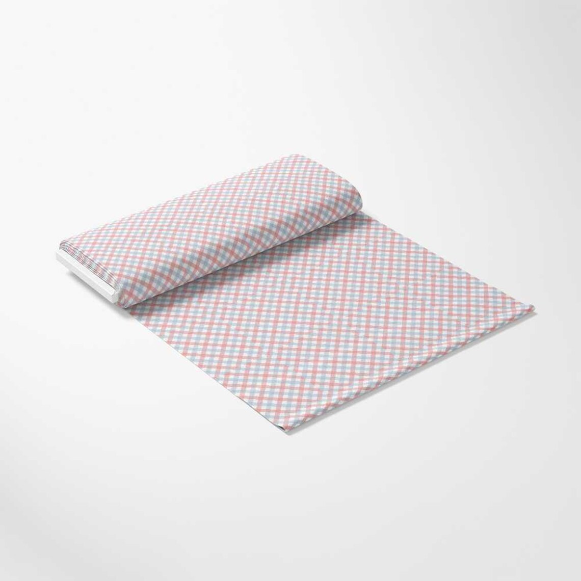 Diagonal Gingham Spindle on Peach Puff Quilting Cotton Fabric - Etsy