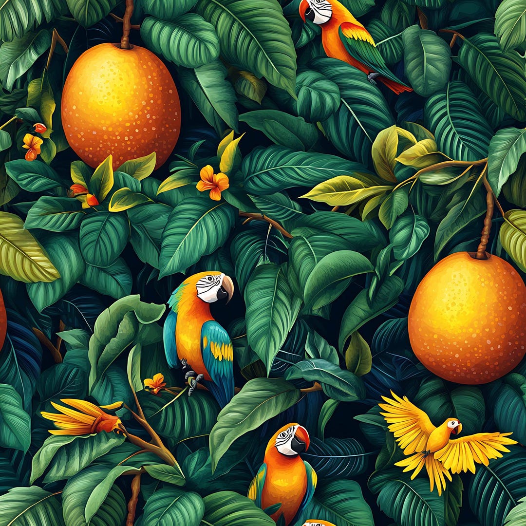 Mango in the Wild Pattern 5 Quilting Cotton Fabric - Etsy
