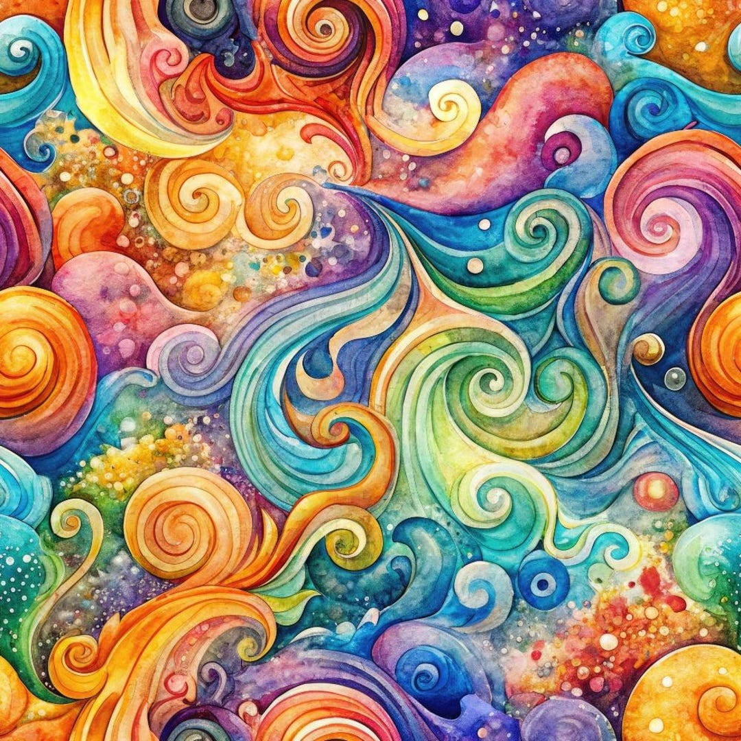 Wonderland Vortex Pattern 6 Quilting Cotton Fabric - Etsy