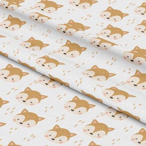 Cute Baby Fox Pattern 4 Quilting Cotton Fabric - Etsy