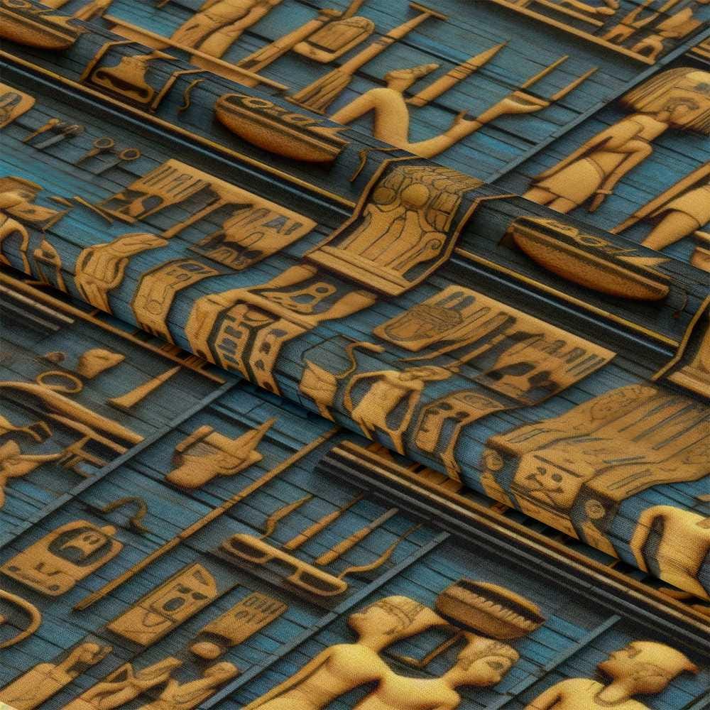 2D Ancient Egypt Pattern 67 Quilting Cotton Fabric - Etsy