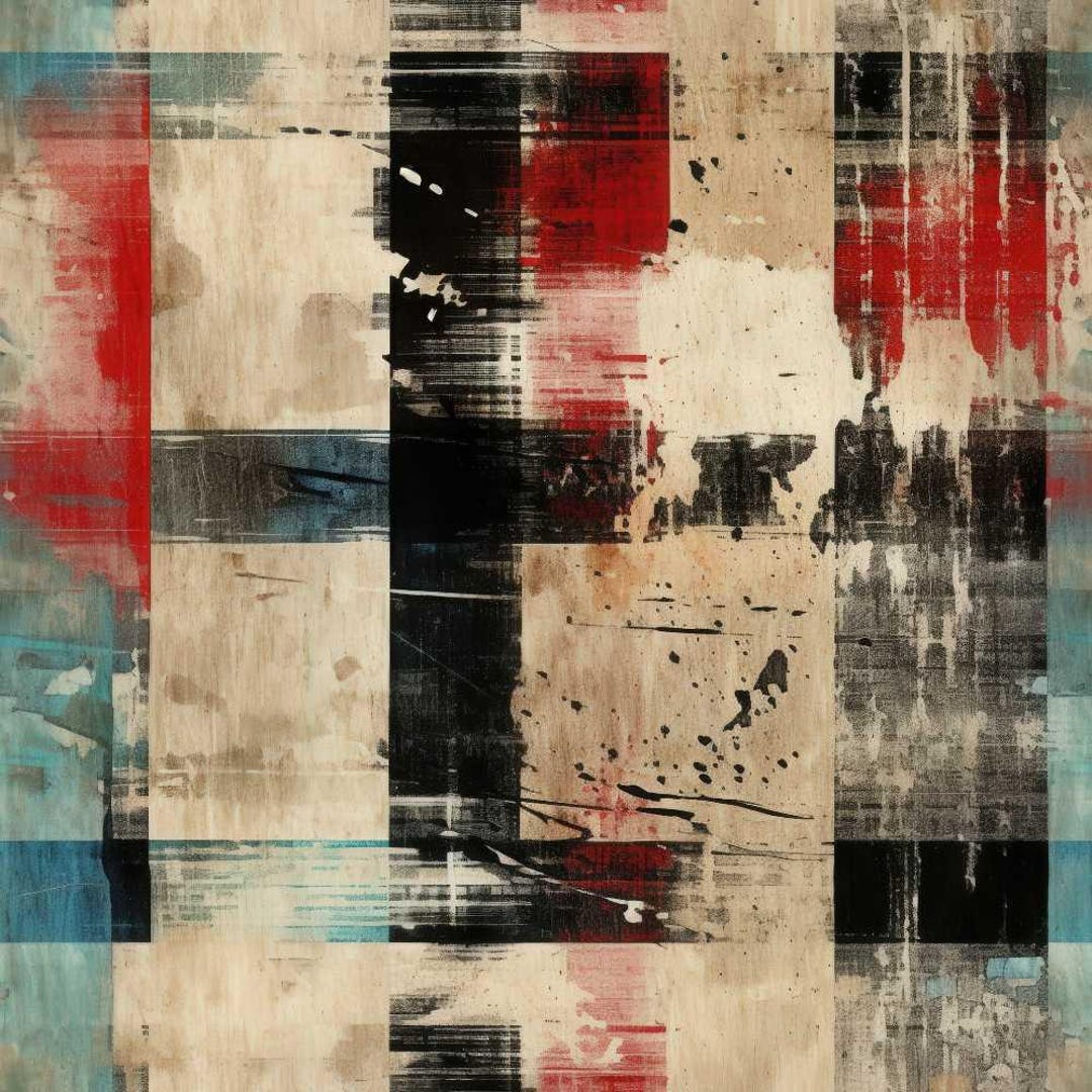Grunge Plaid Pattern 2 Quilting Cotton Fabric - Etsy