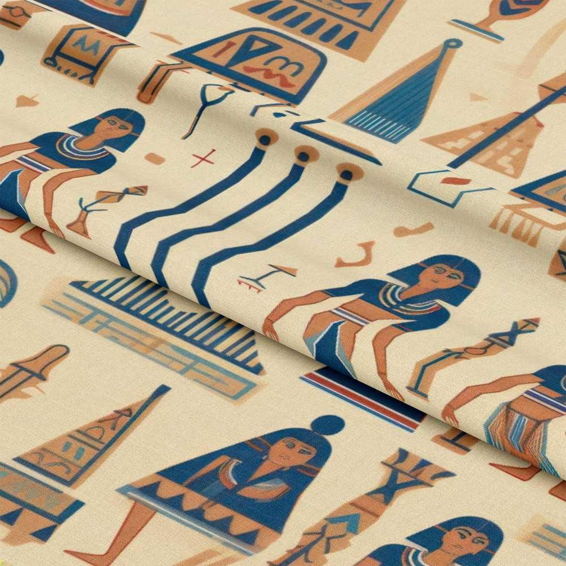 2D Ancient Egypt Pattern 53 Quilting Cotton Fabric - Etsy