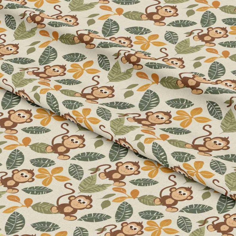 Baby Safari Animals Pattern 17 Quilting Cotton Fabric - Etsy