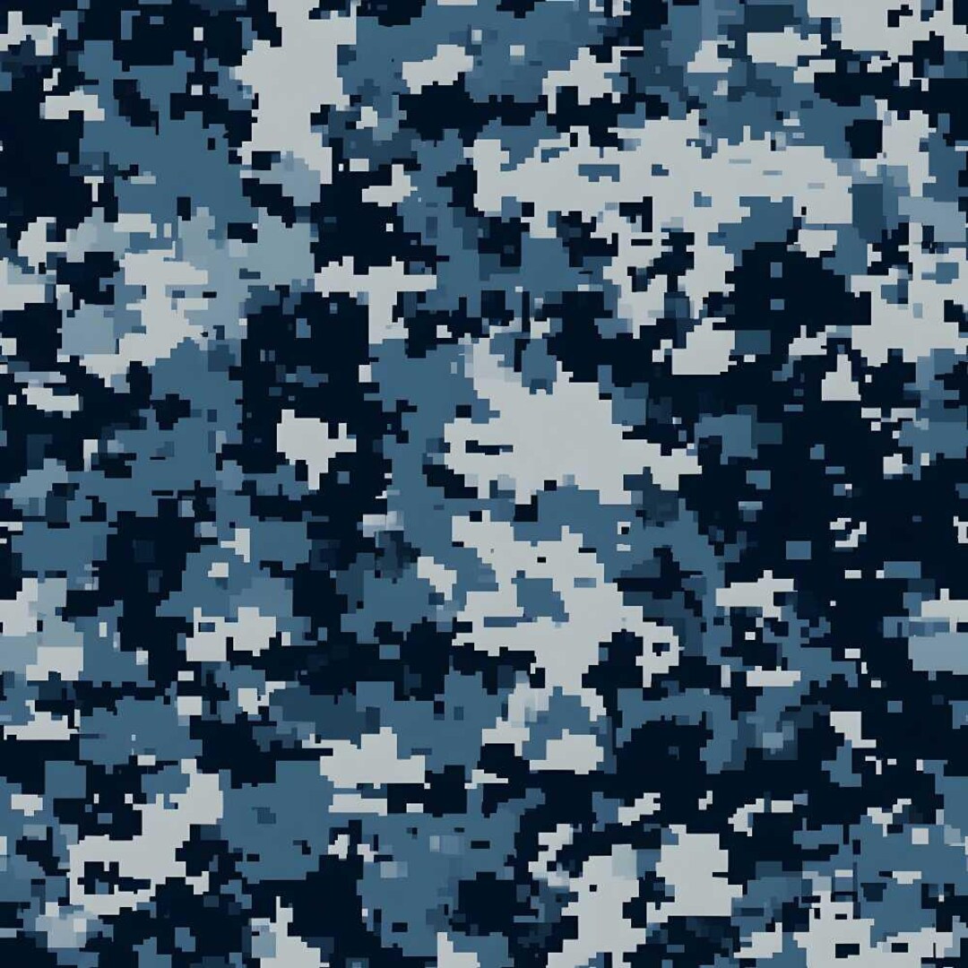 Blue Military Camouflage Pattern 5 Quilting Cotton Fabric - Etsy