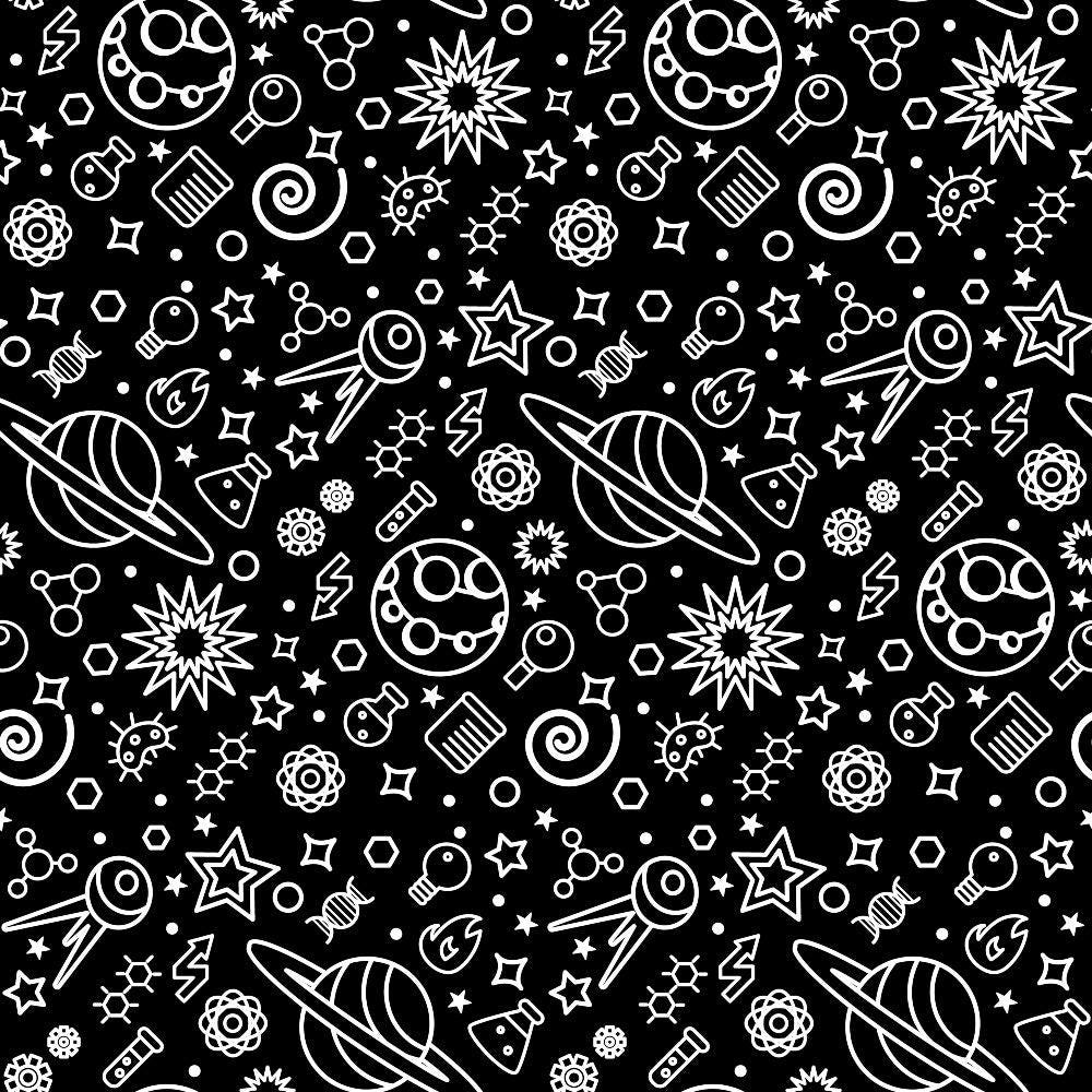 Space Science Pattern 2 Quilting Cotton Fabric - Etsy