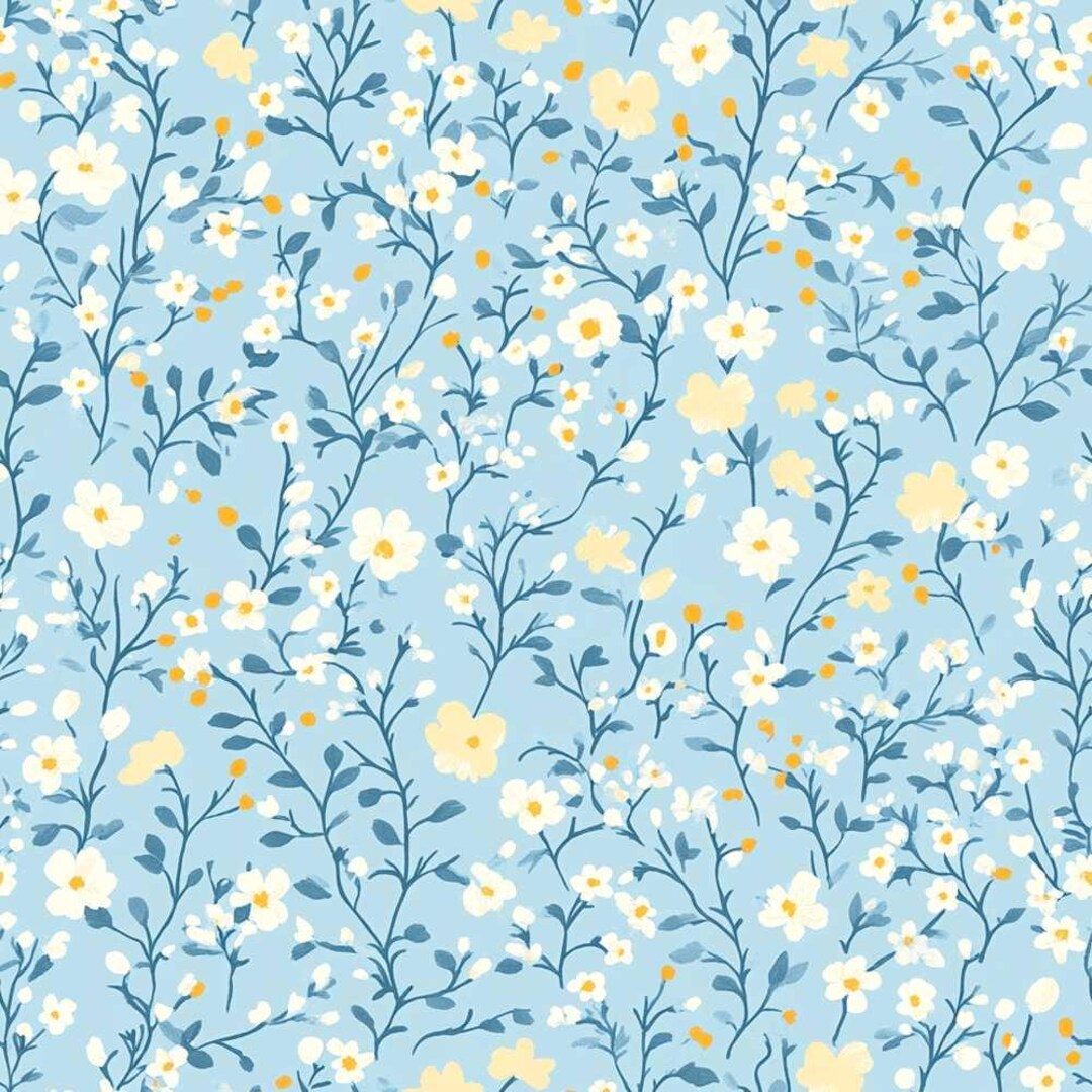 Cottagecore Garden Flowers Pattern 16 Quilting Cotton Fabric - Etsy