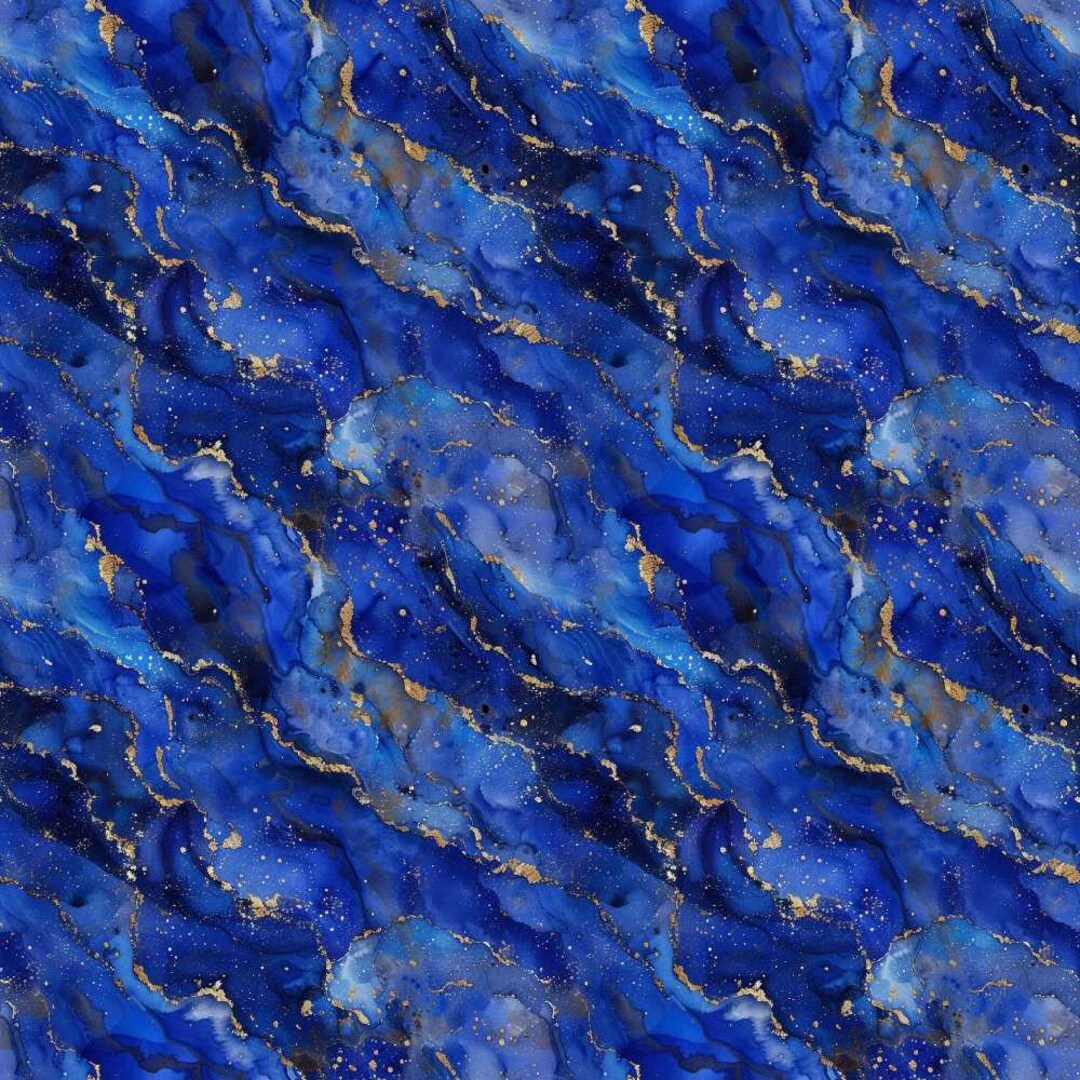Lapis Lazuli Gemstones Pattern 1 Quilting Cotton Fabric - Etsy
