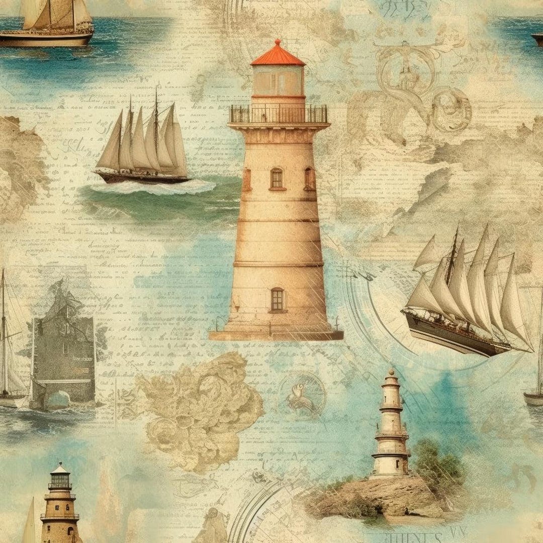 Nautical Adventures Pattern 2 Quilting Cotton Fabric - Etsy