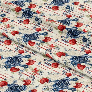 Patriotic Shabby Chic Pattern 9 Quilting Cotton Fabric - Etsy