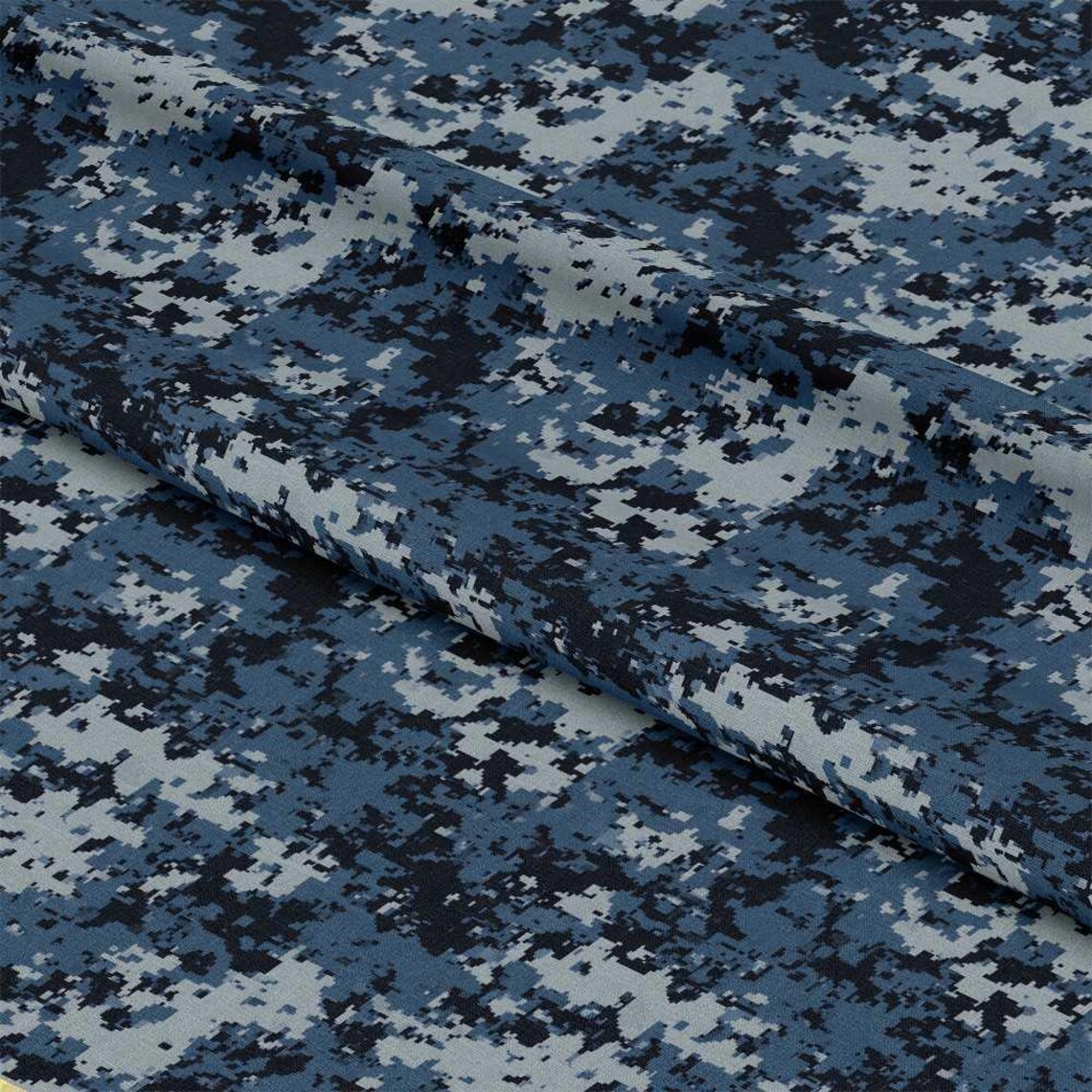 Blue Military Camouflage Pattern 3 Quilting Cotton Fabric - Etsy