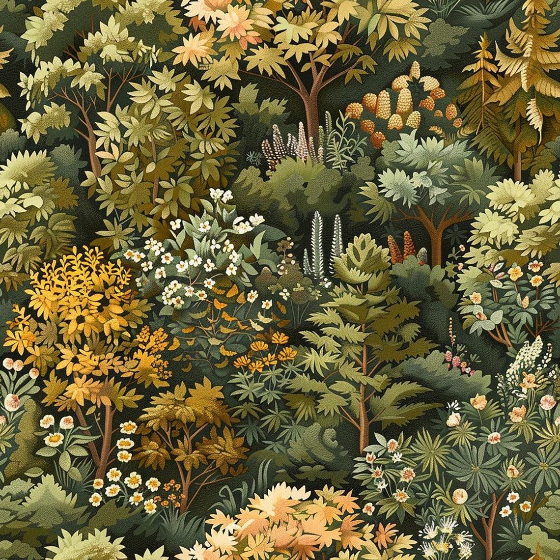 Woodland Wonders Pattern 7 Quilting Cotton Fabric - Etsy