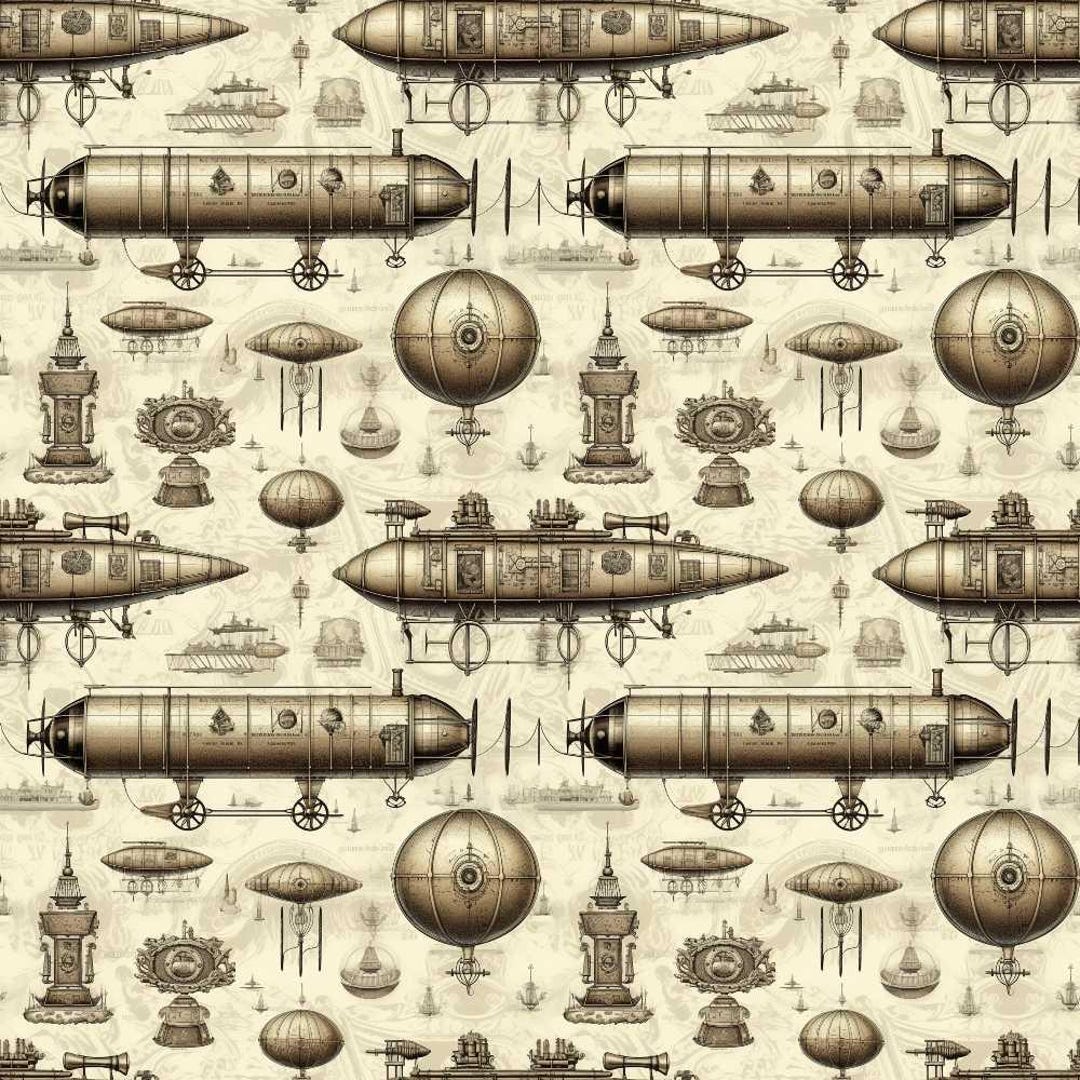 Goth Steampunk Pattern 3 Quilting Cotton Fabric - Etsy