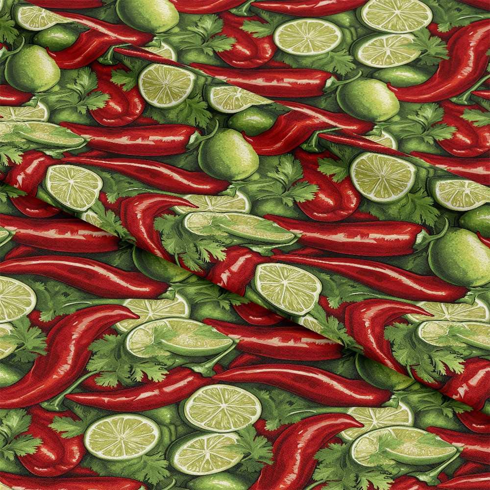 Chili Pepper Party Pattern 2 Quilting Cotton Fabric - Etsy