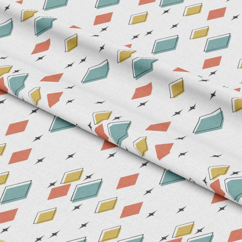 Mid-century Modern Pattern 42 Quilting Cotton Fabric - Etsy