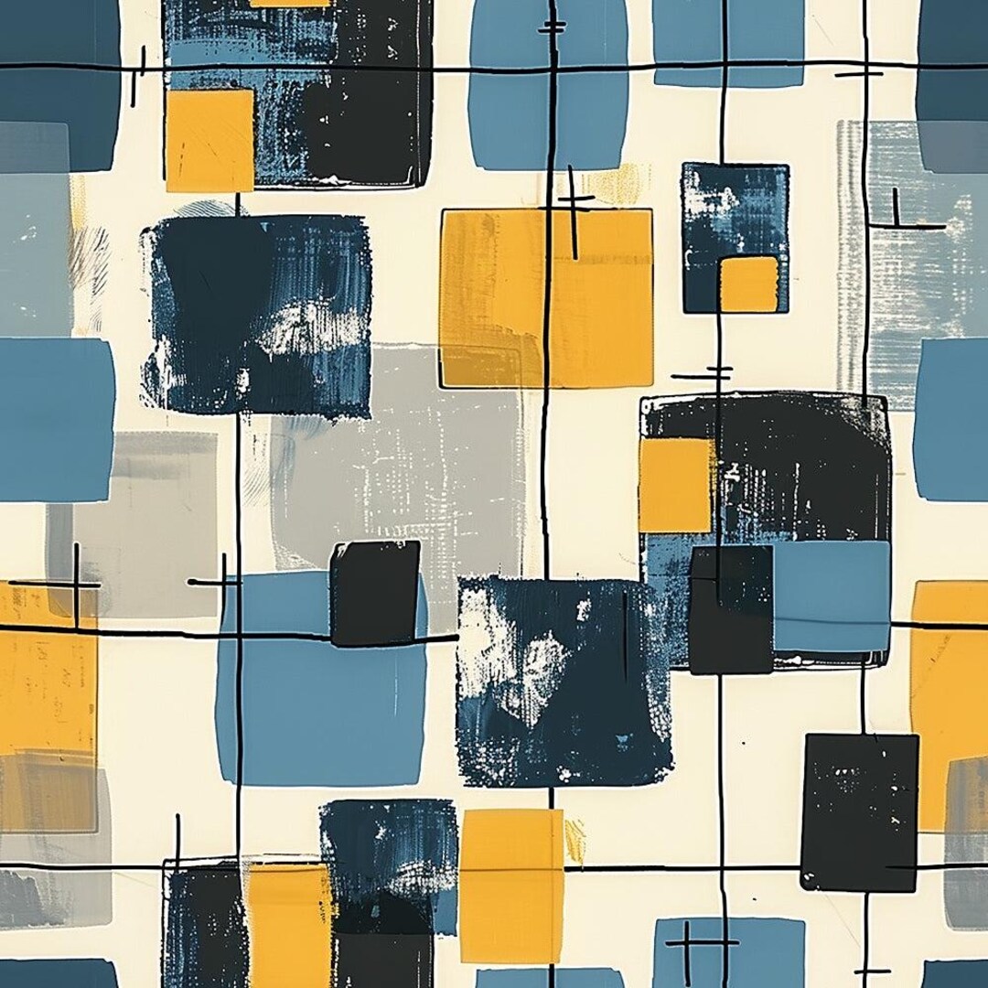 Mid-century Muse Pattern 2 Quilting Cotton Fabric - Etsy