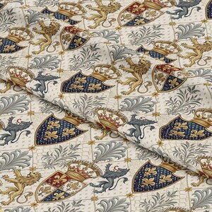 Regal Heraldic Motifs Pattern 2 Quilting Cotton Fabric - Etsy