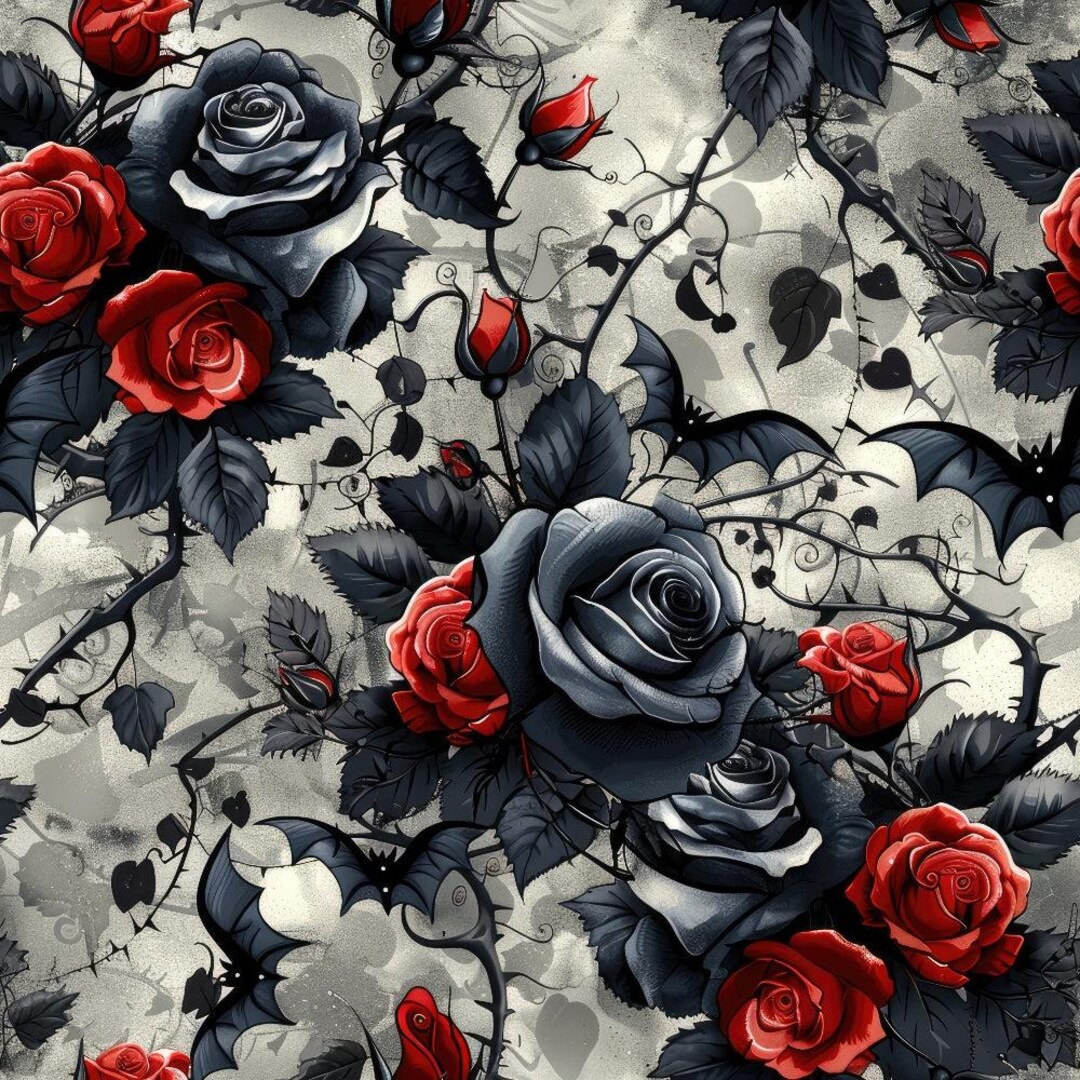 A Gothic Night Pattern 3 Quilting Cotton Fabric - Etsy