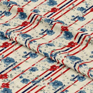 Patriotic Shabby Chic Pattern 7 Quilting Cotton Fabric - Etsy
