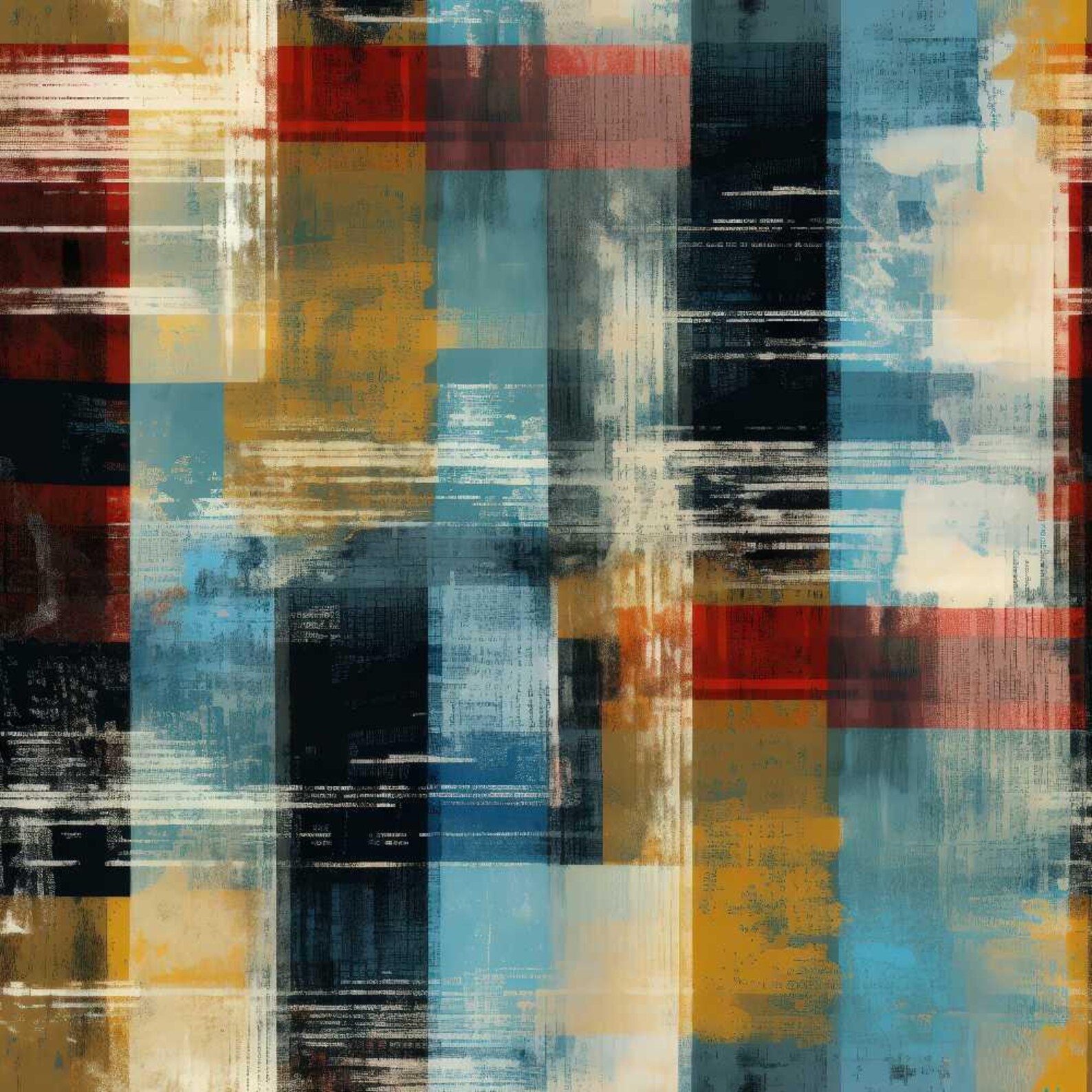 Grunge Plaid Pattern 8 Quilting Cotton Fabric - Etsy