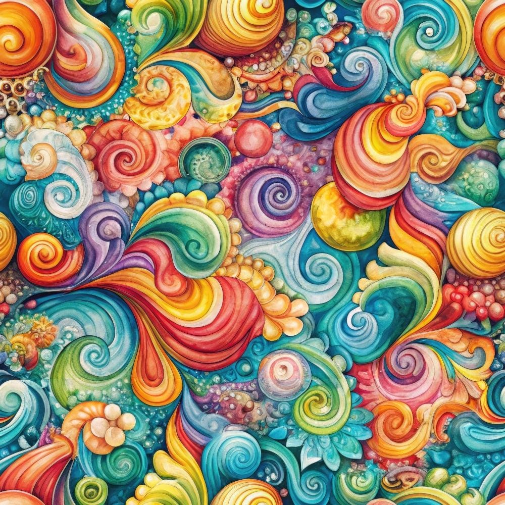 Wonderland Vortex Pattern 1 Quilting Cotton Fabric - Etsy