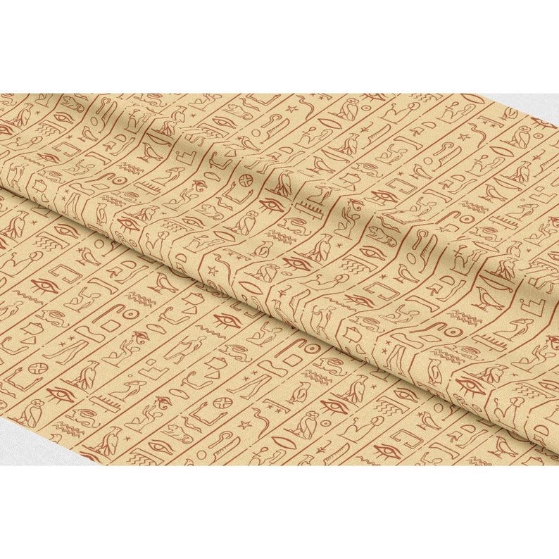 Egyptian Hieroglyphs Pattern 2 Quilting Cotton Fabric - Etsy