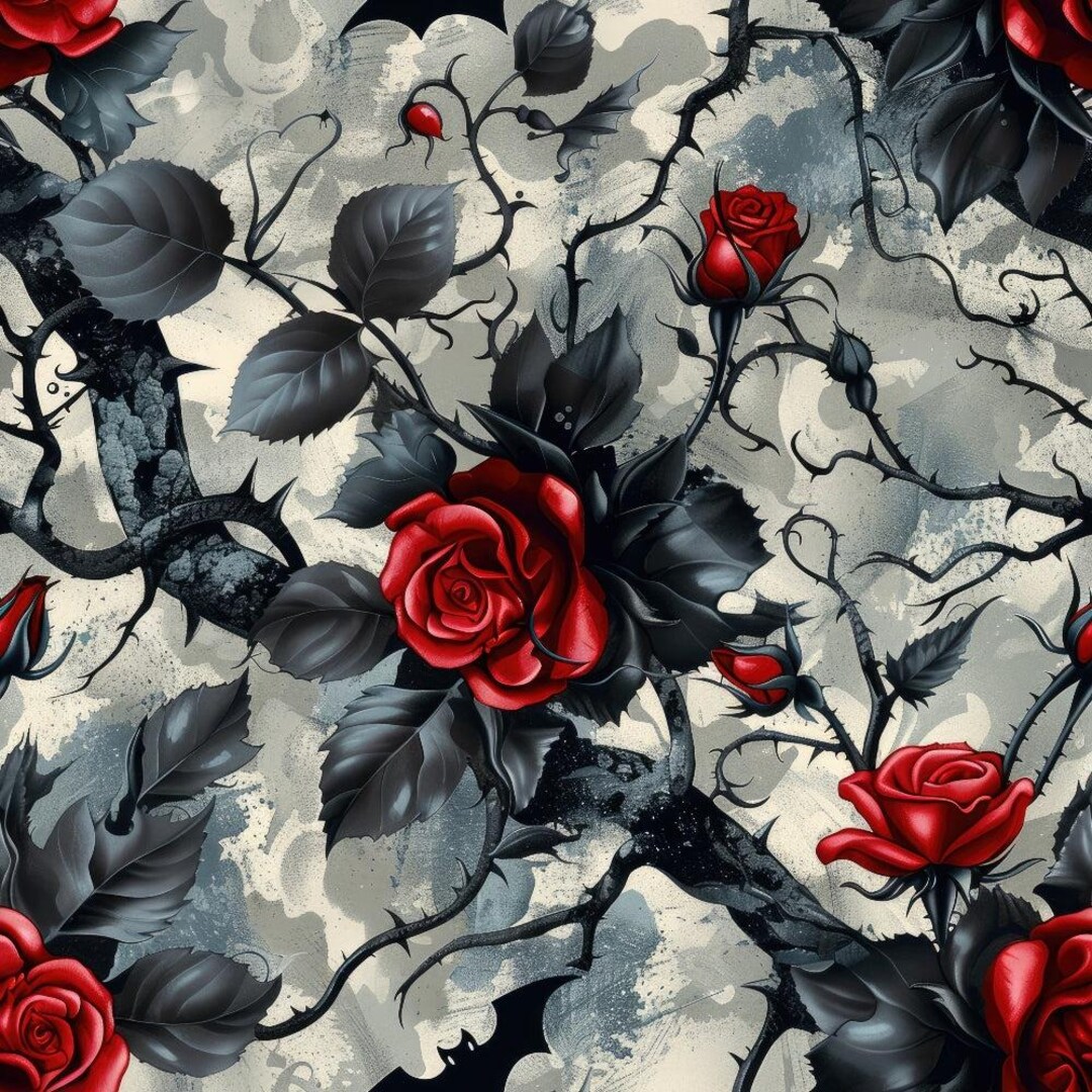 A Gothic Night Pattern 9 Quilting Cotton Fabric - Etsy