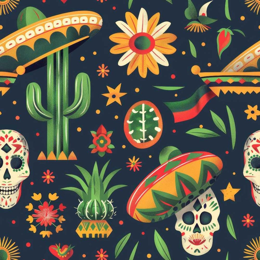 Celebrate Mexico Pattern 11 Quilting Cotton Fabric - Etsy