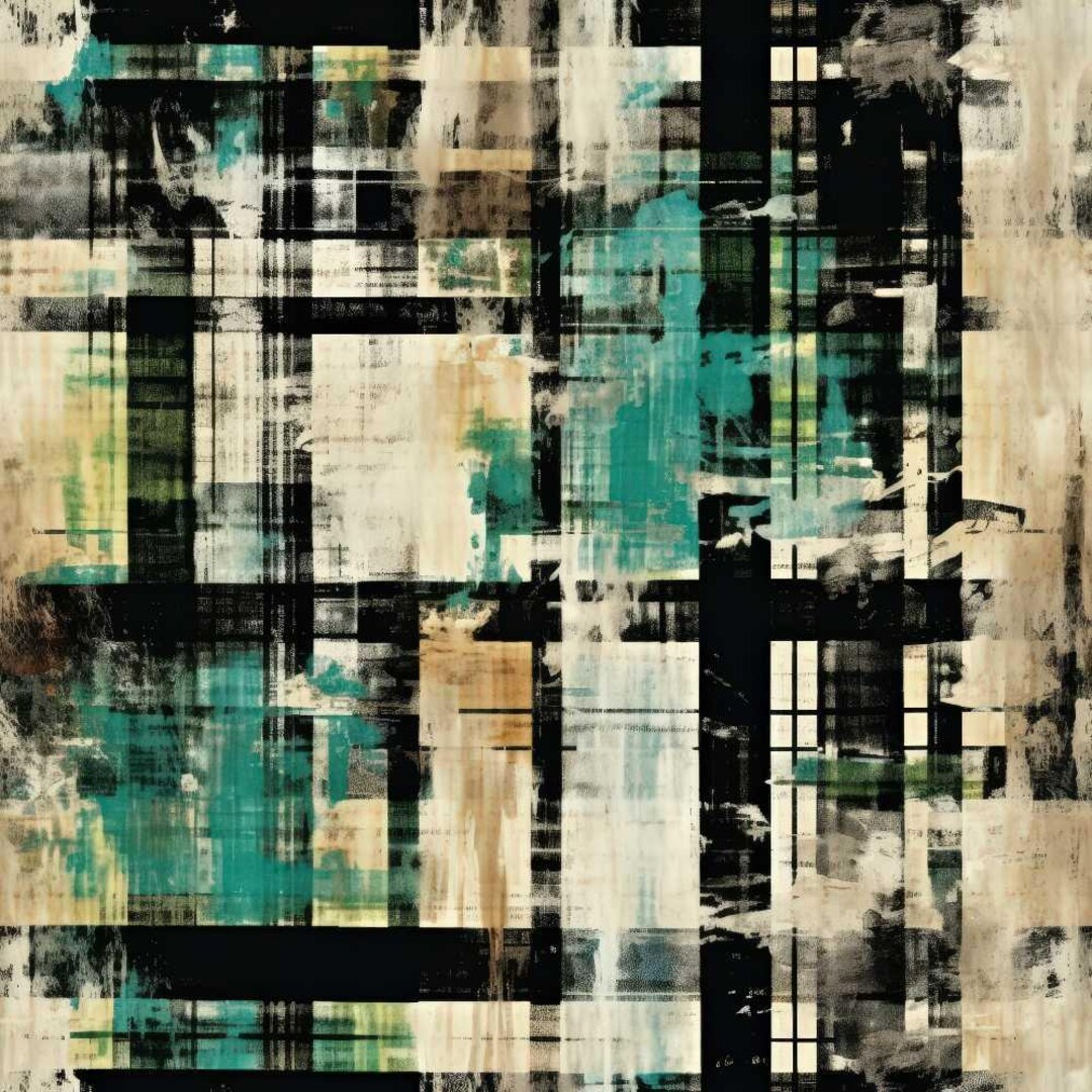 Grunge Plaid Pattern 5 Quilting Cotton Fabric - Etsy