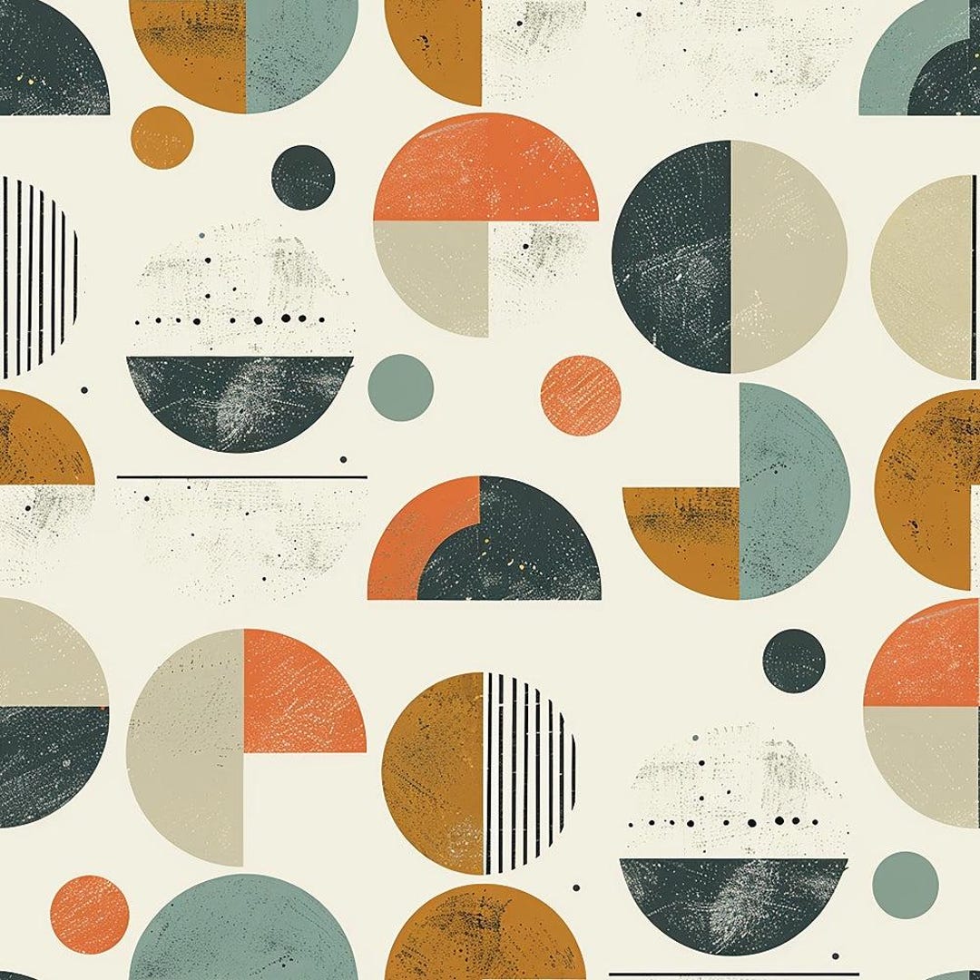 Mid-century Muse Pattern 9 Quilting Cotton Fabric - Etsy