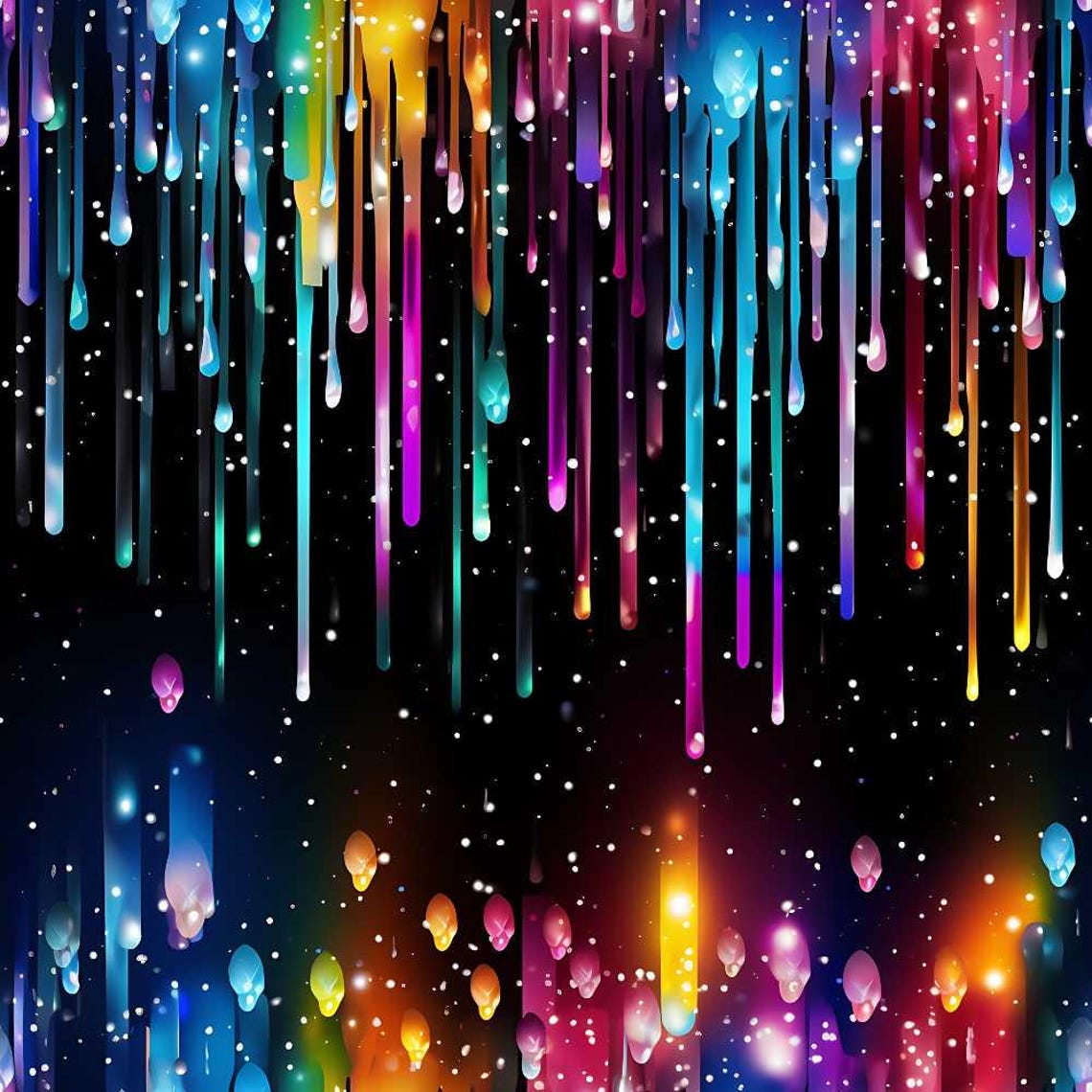 Dripping Rainbow Liquid Pattern 3 Quilting Cotton Fabric - Etsy