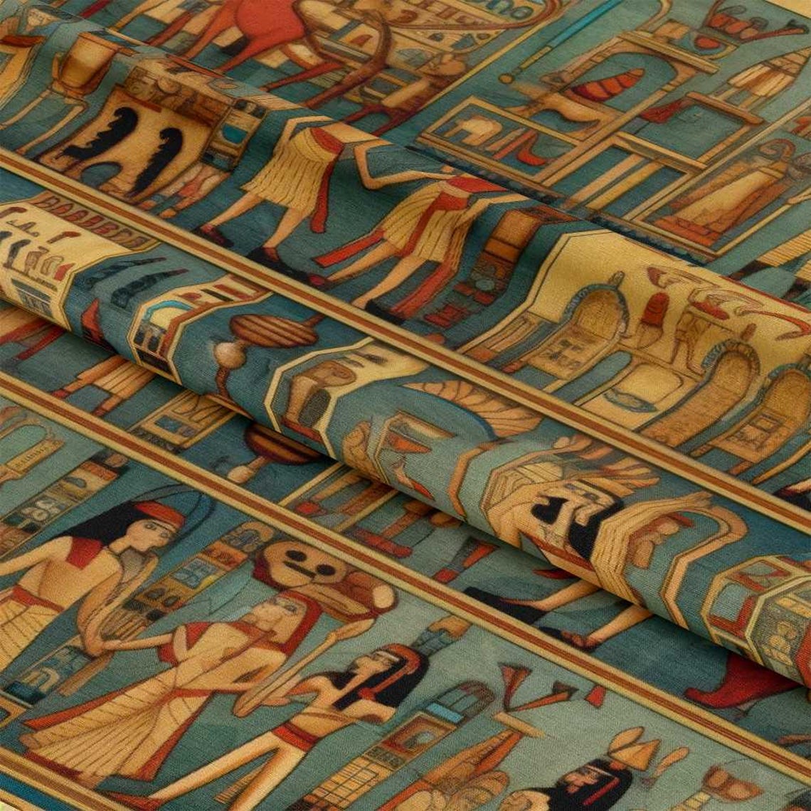 2D Ancient Egypt Pattern 12 Quilting Cotton Fabric - Etsy