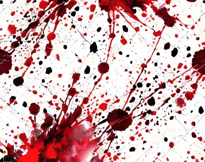 Blood Spatter Pattern 7 Quilting Cotton Fabric - Etsy