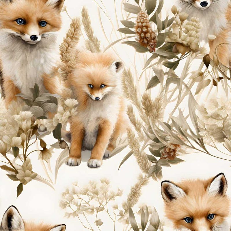Fox Fabric Panel - Etsy