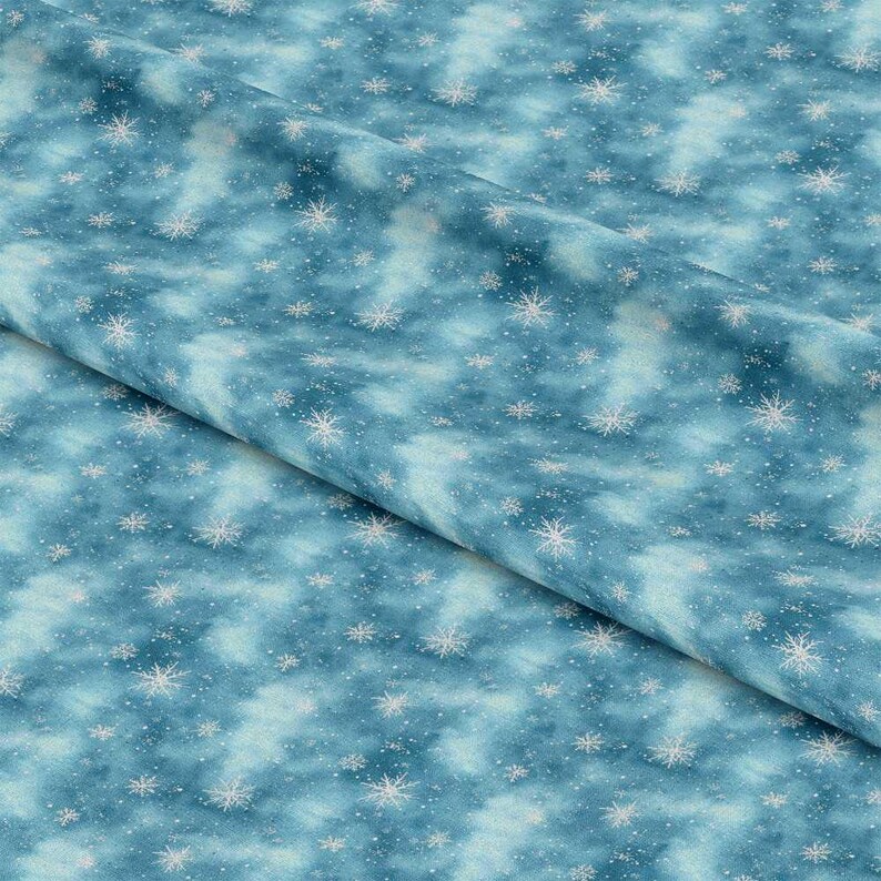 A Frosted Christmas Pattern 13 Quilting Cotton Fabric - Etsy