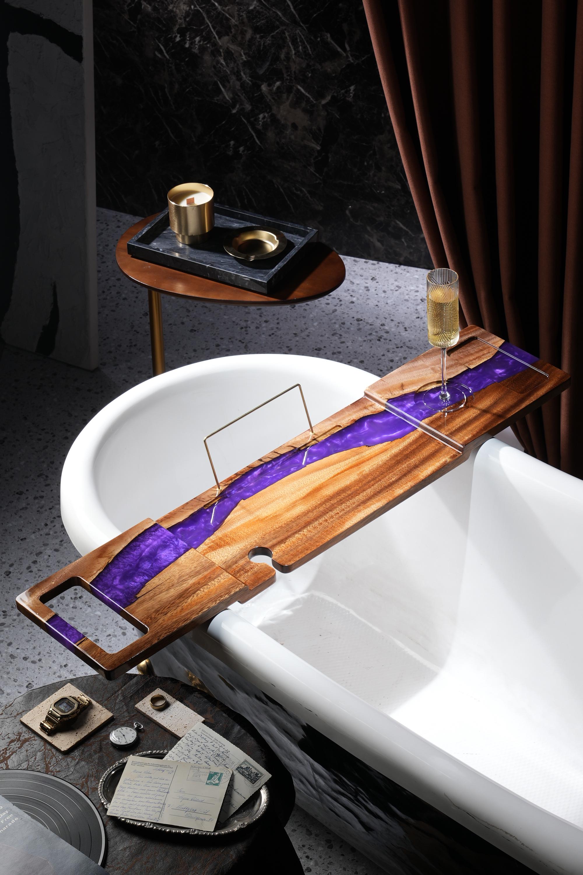 Bath Board | Bath Tray Offset Plank - Etsy