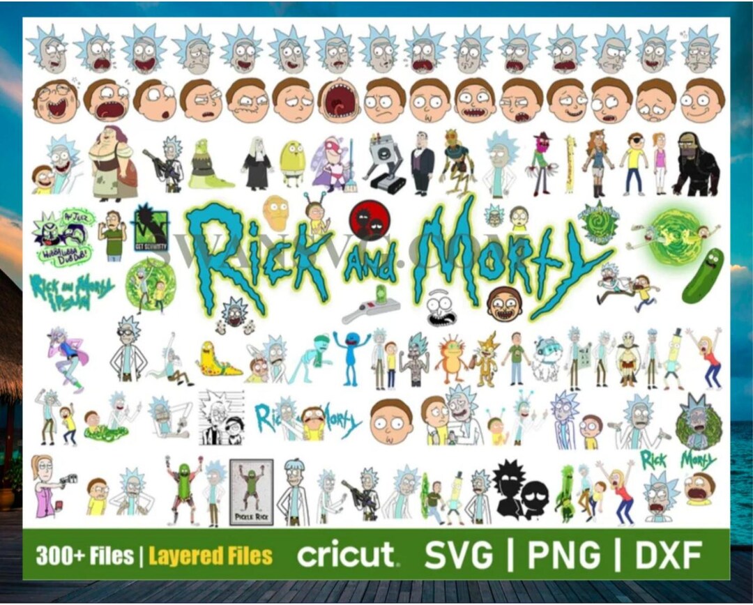 300 Rick and Morty SVG Bundle, Rick and Morty, Rick and Morty Bundle ...