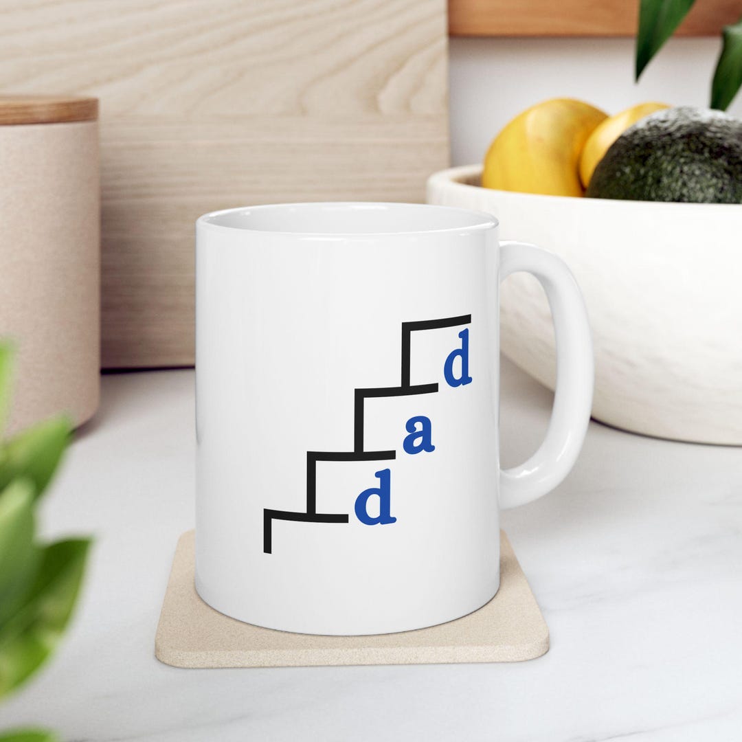 Step Dad Rebus Puzzle Coffee Cup (US) - Father Appreciation Present ...