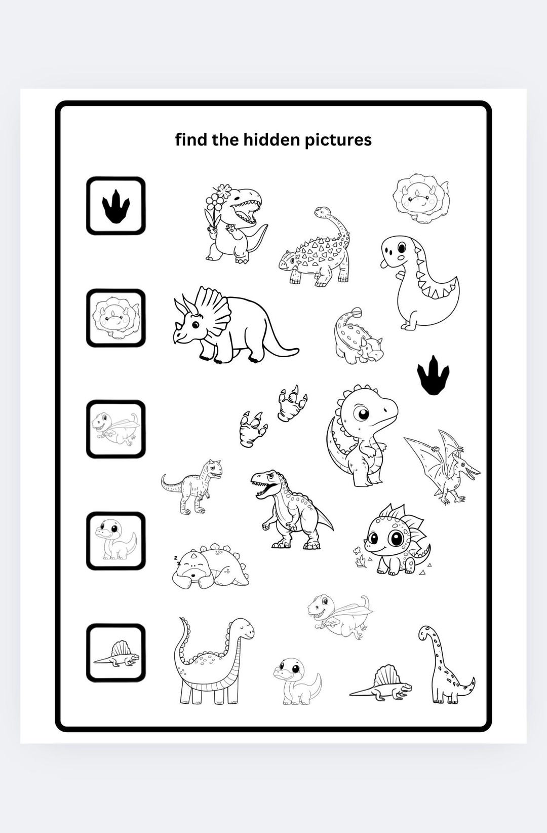 Dinosaur Activity Packet With Mazes, Counting, Matching, Coloring and ...