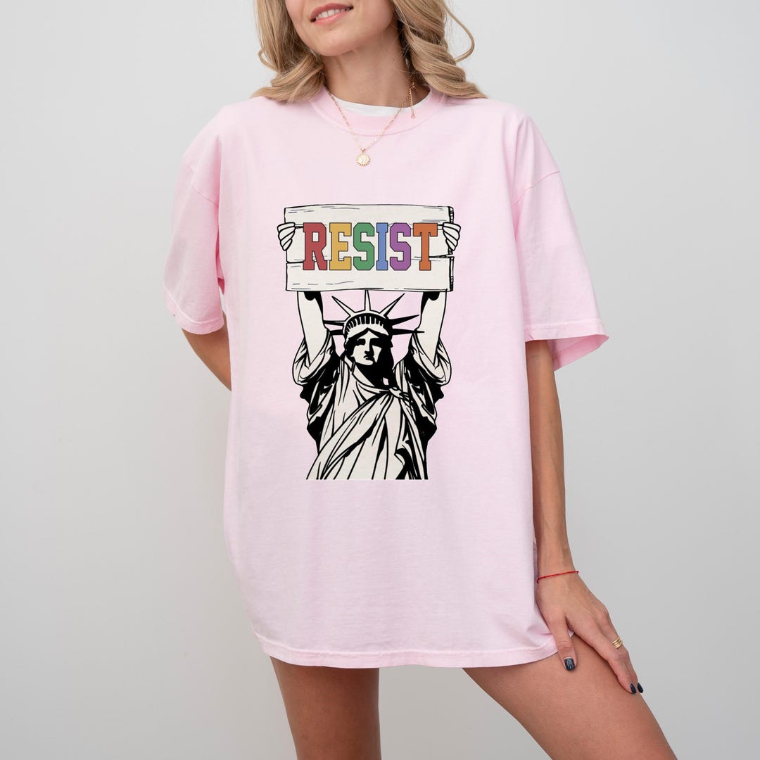 Resist Shirt Statue of Liberty Tshirt, Resist T Shirt Women, Resist ...