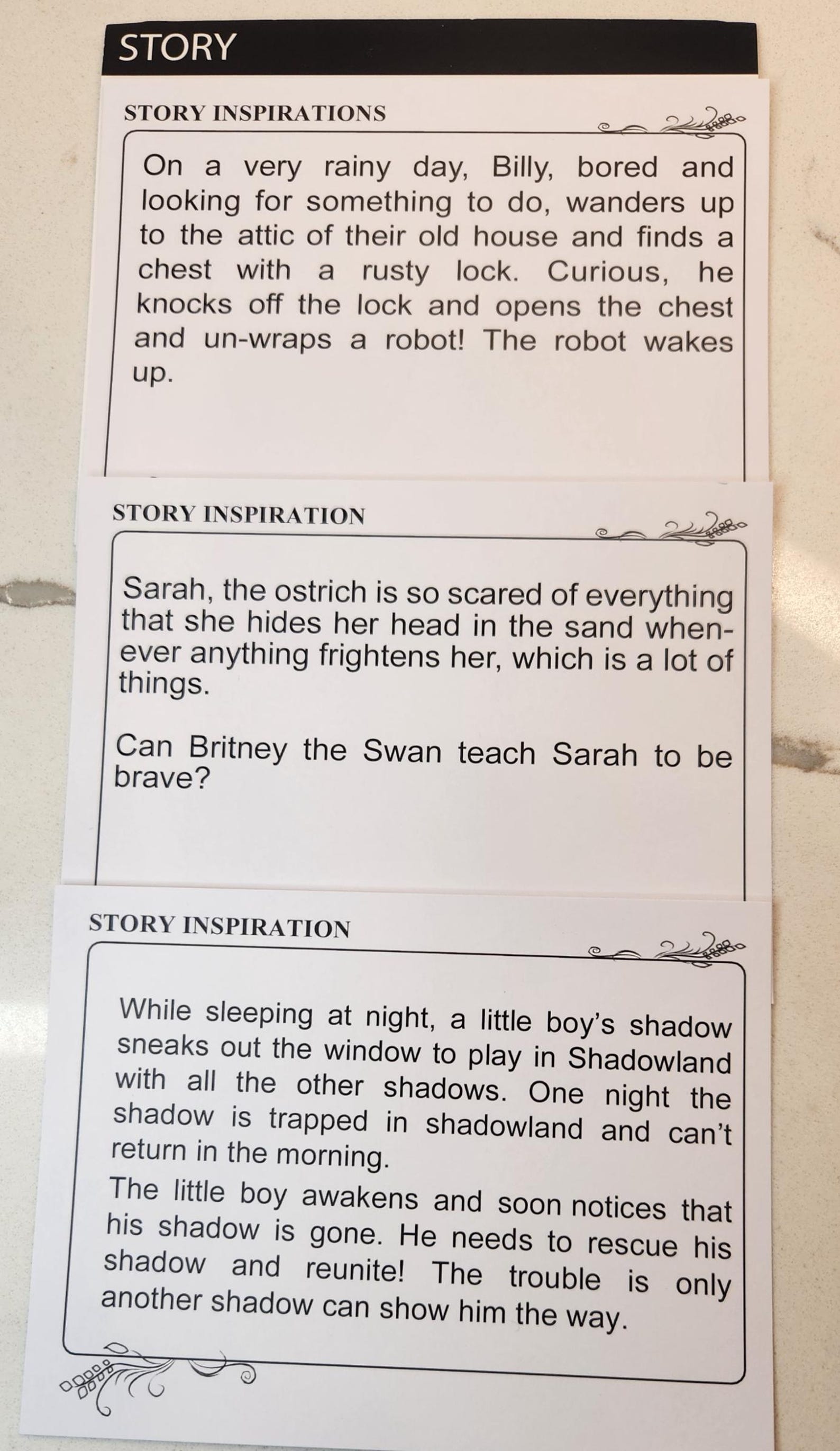 Storytelling Box, Story Prompts for Kids, Creative Writing Game ...