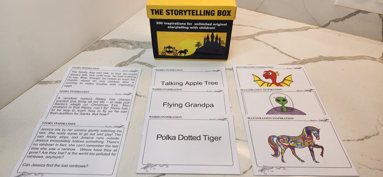Storytelling Box, Story Prompts for Kids, Creative Writing Game ...