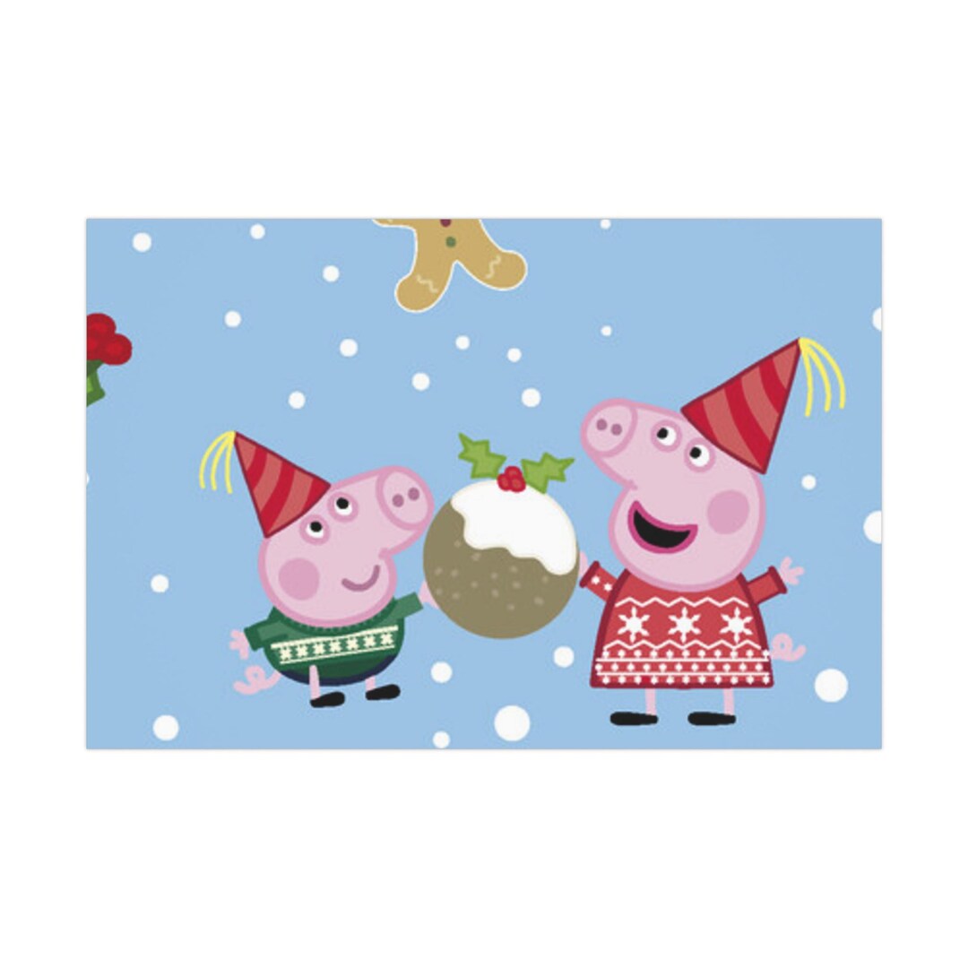 Peppa Pig Wrap Papers for Holidays, Christmas, Birthday, Baby Showers ...