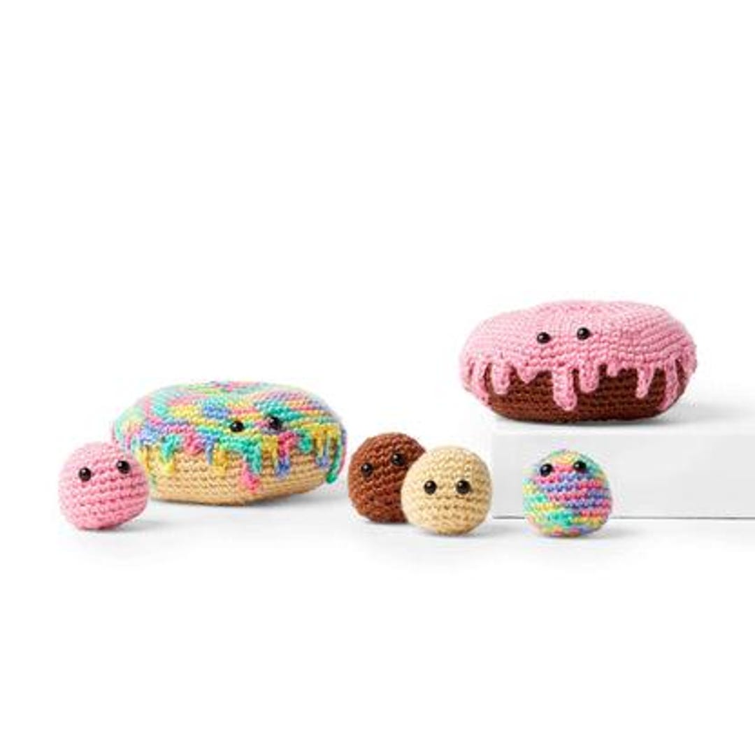 Tiny Donut Crochet Pattern,mini Amigurumi Donut Tutorial,crochet Mini ...