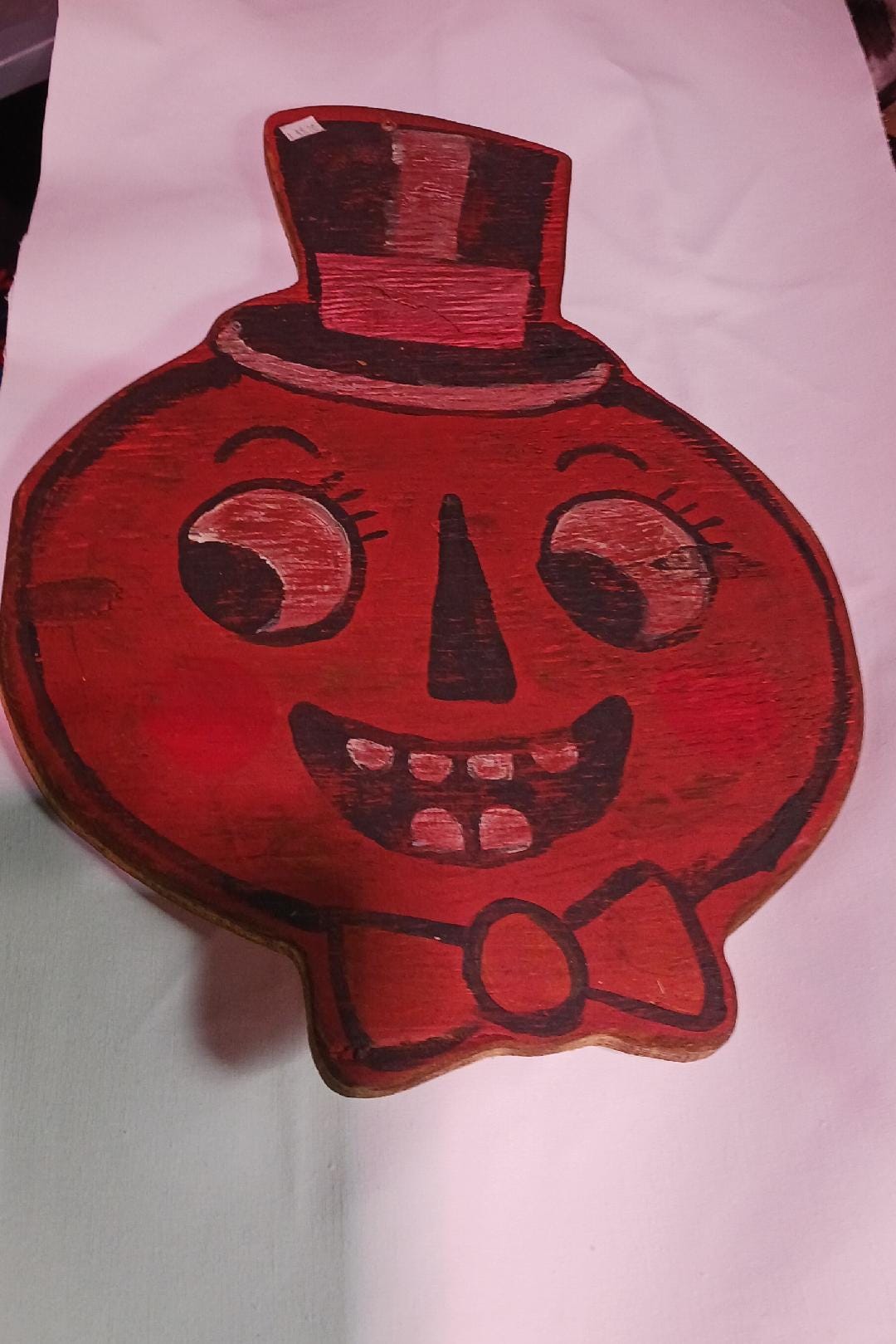 Vitage Halloween Wood Pumpkin Top Hat Cut Out - Etsy