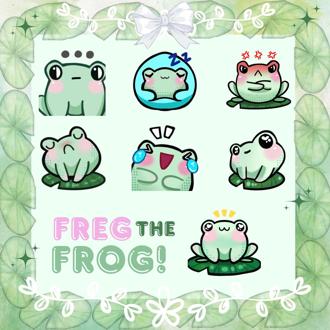 Freg the Frog Emotes: Cute & Expressive Froggy Discord Emotes for Every ...