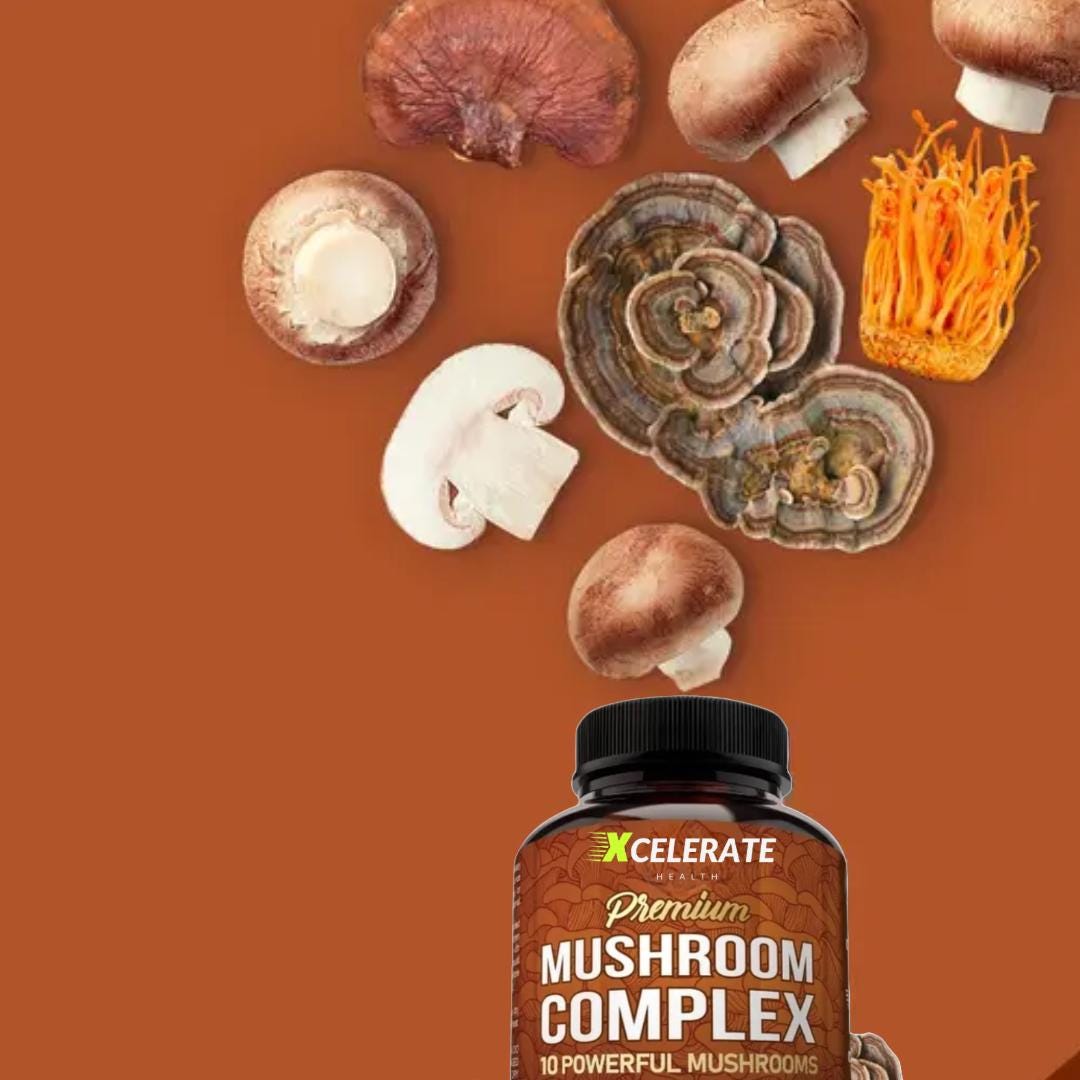 Fungi Fusion: Ultimate Mushroom Complex Lions Mane Coryceps Reishi ...