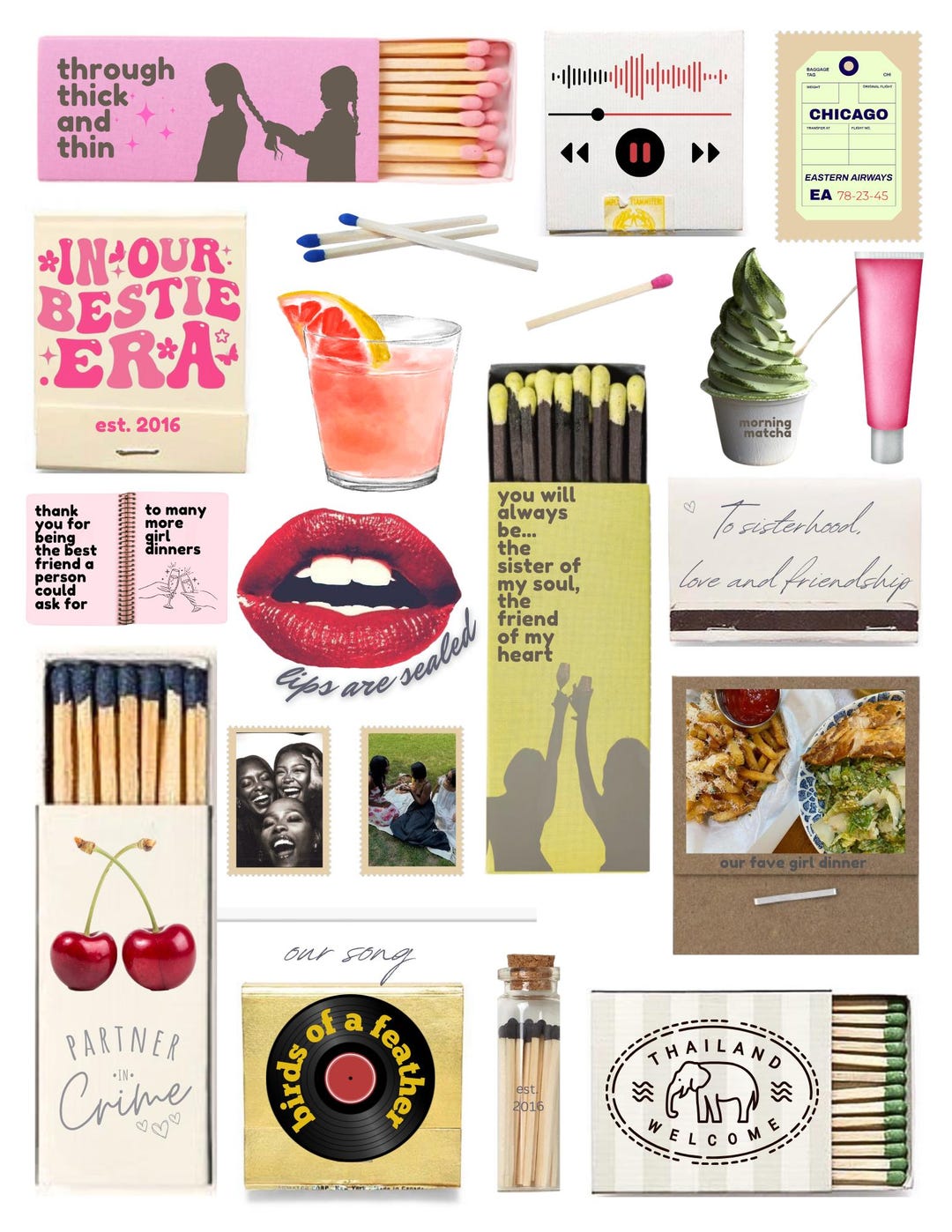 Personalized Matchbox Art Print Template for Best Friend, Editable ...