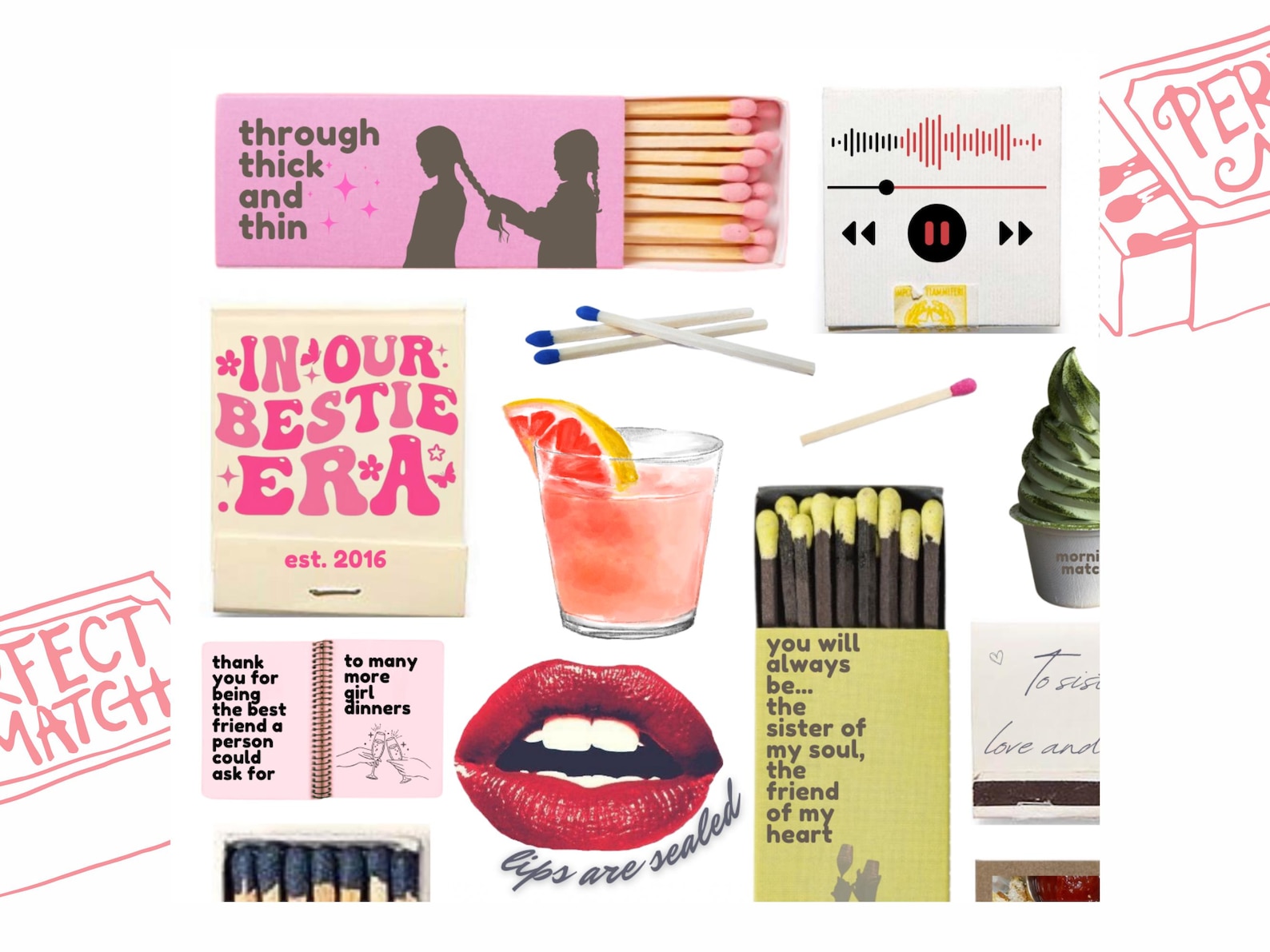 Personalized Matchbox Art Print Template for Best Friend, Editable ...