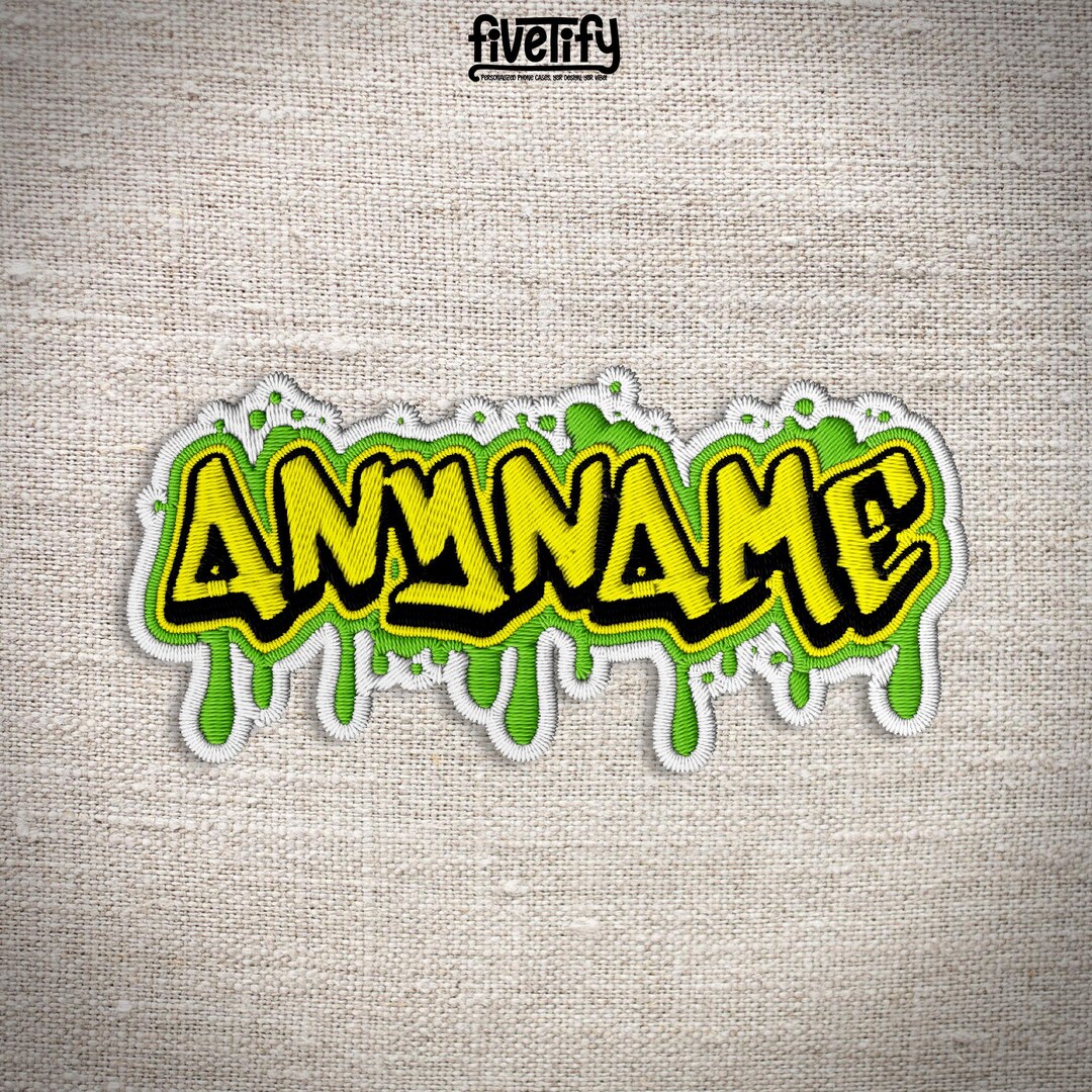Custom Graffiti Name Embroidered Patch Personalized Wall Name ...